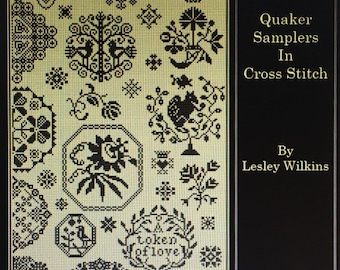 NEW BOOK Quaker Samplers in Cross Stitch PDF Book Uses the Beautiful Medallion Motifs and ...