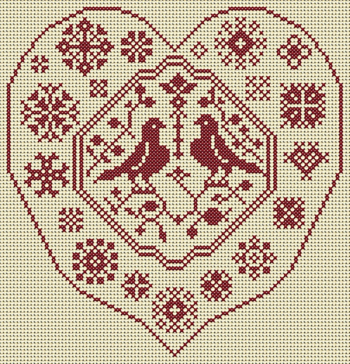 Quaker Cross Stitch Sampler PDF Chart/pattern Using Original Quaker ...