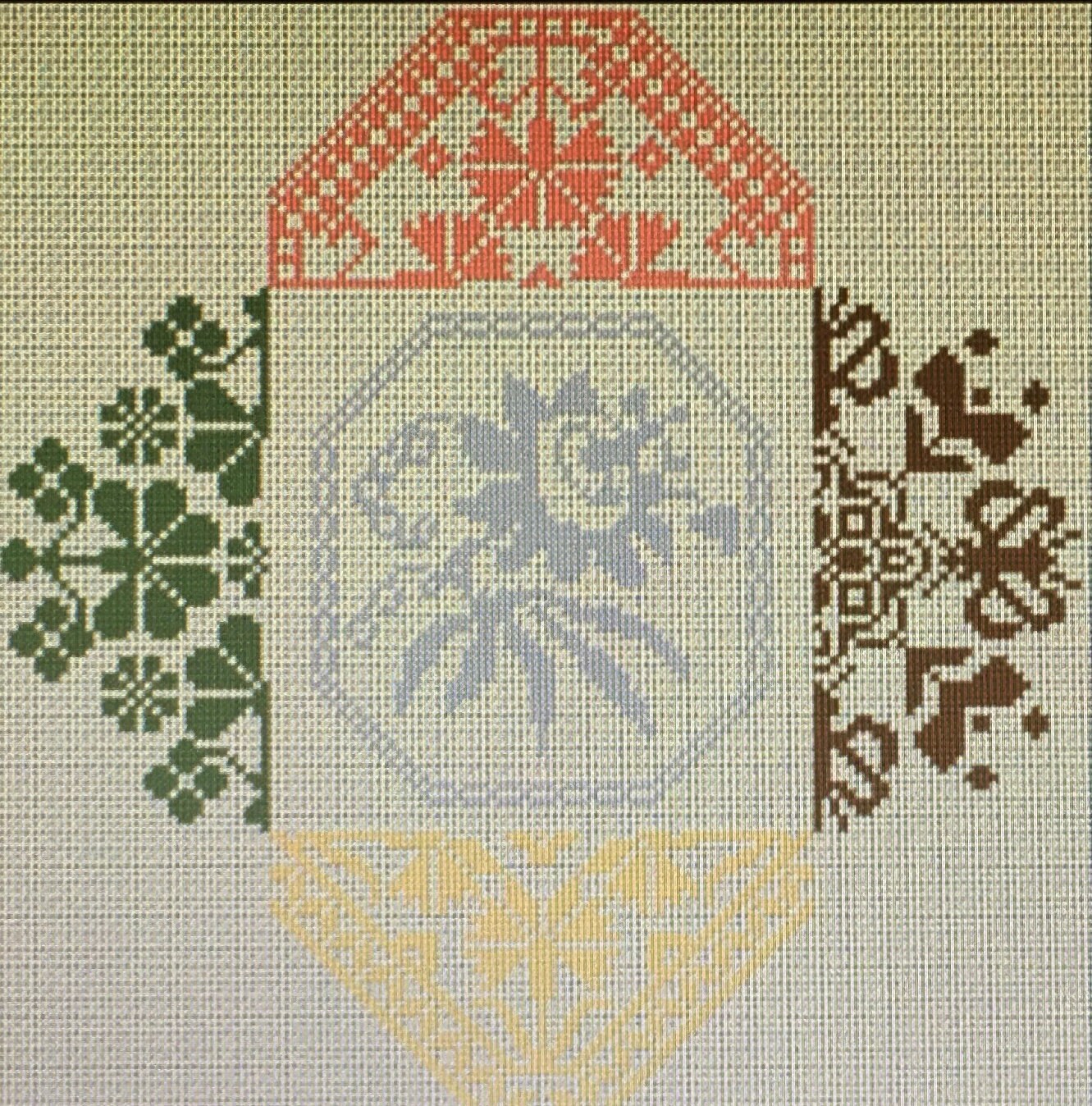 Quaker Cross Stitch Sampler Chart/pattern Using Original Quaker Motifs ...
