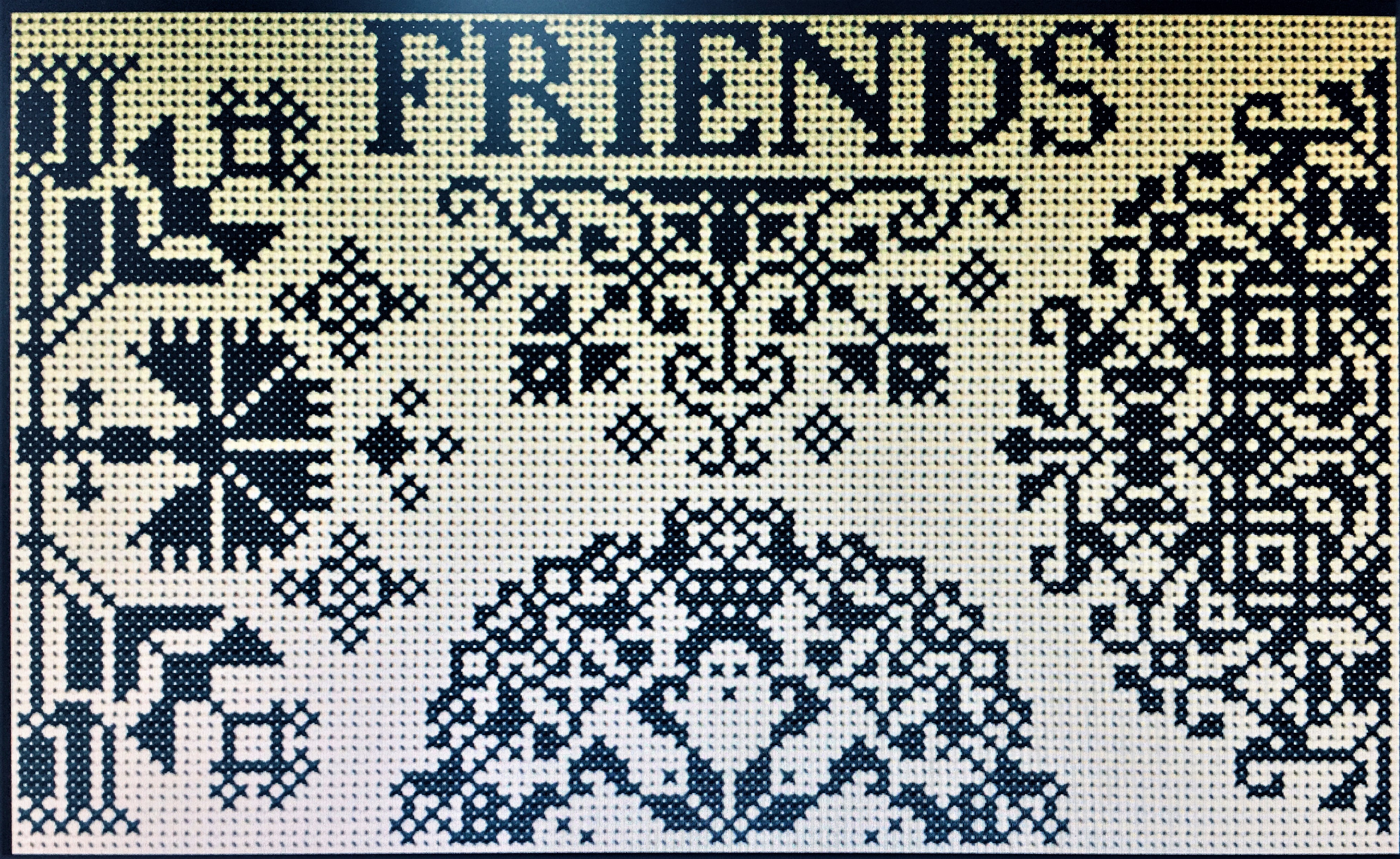 Quaker Cross Stitch Sampler Chart/pattern Using Original Quaker Motifs ...