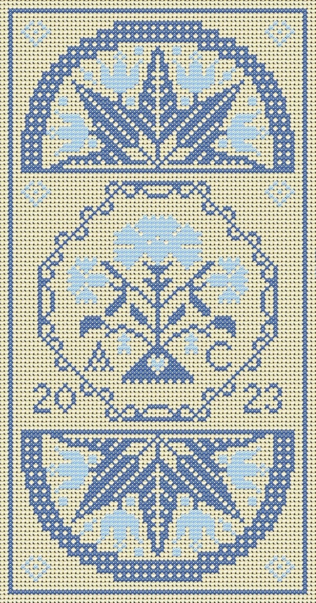 Quaker Cross Stitch Sampler PDF Chart/pattern Using Original Quaker ...