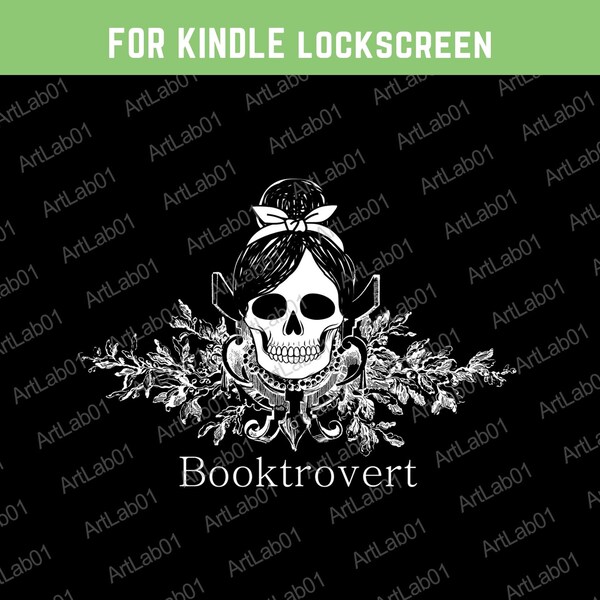 Skull Kindle Lock Screen - Etsy