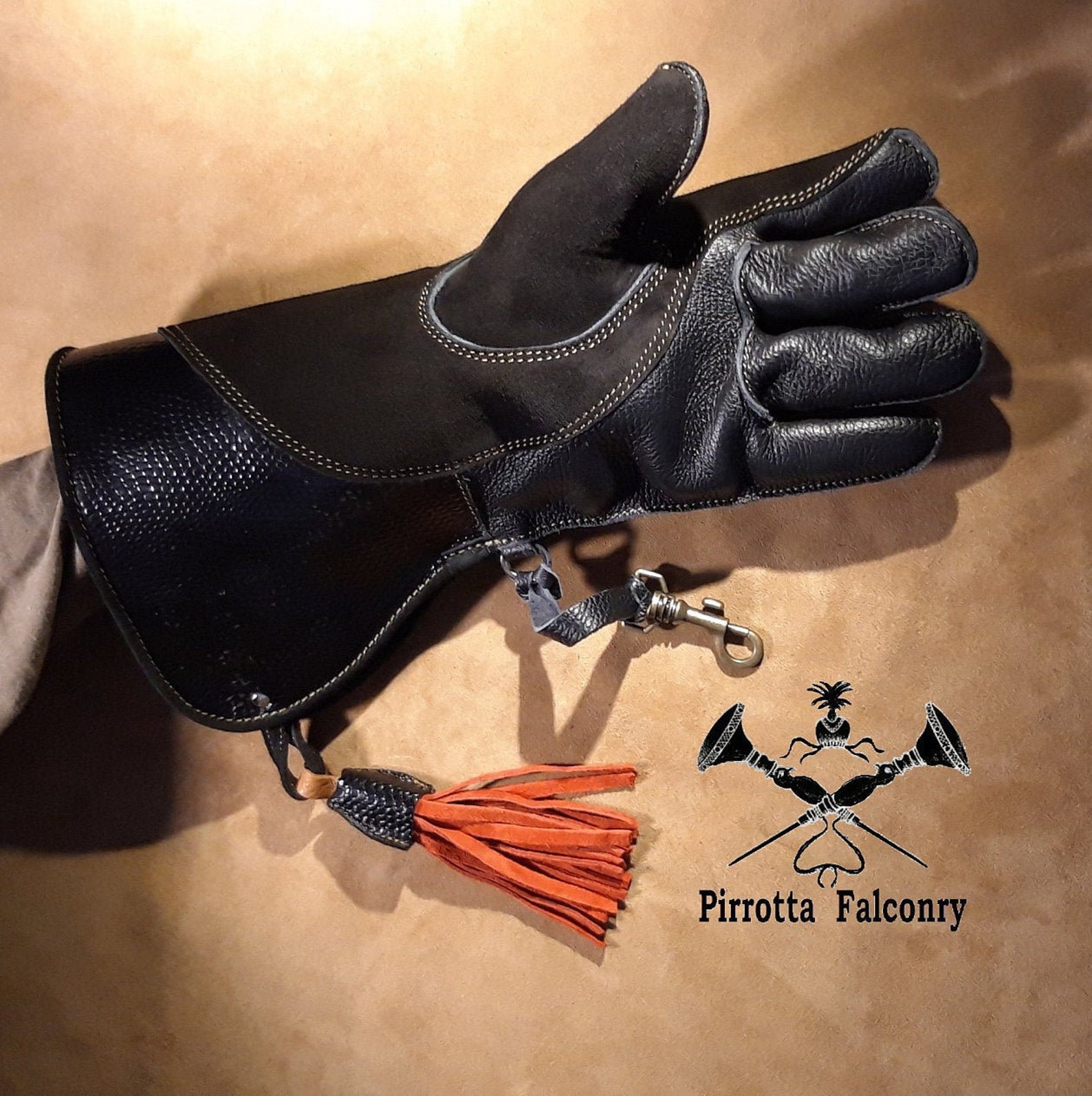 Falconry glove Sculpture glove Leather falconry glove | Etsy