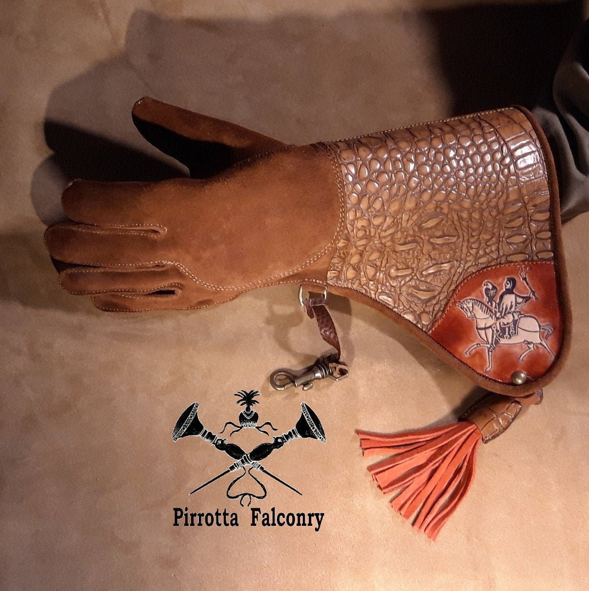 Falconry glove - Woman glove - Leather falconry glove - Falconry gift ...
