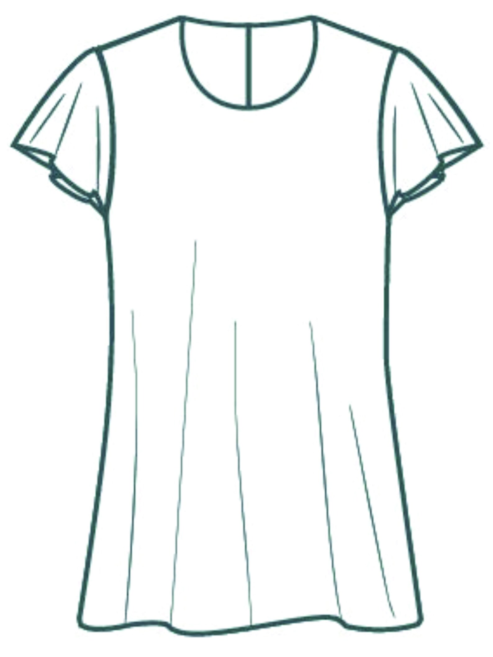 Ladies Flared Top - PDF - Digital Pattern - Sizes Are in US 2 - US 30 ...
