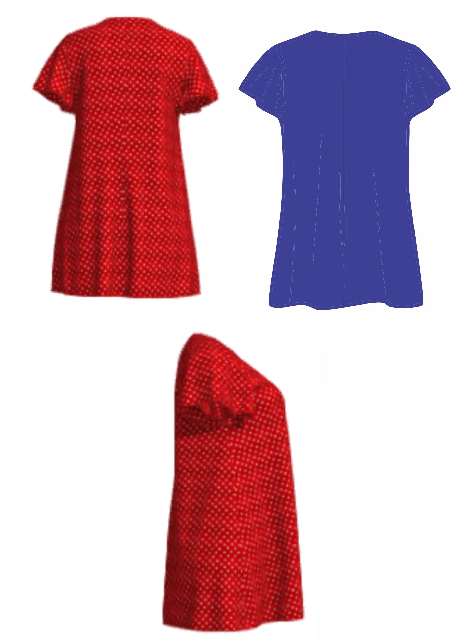 Ladies Flared Top - PDF - Digital Pattern - Sizes Are in US 2 - US 30 ...