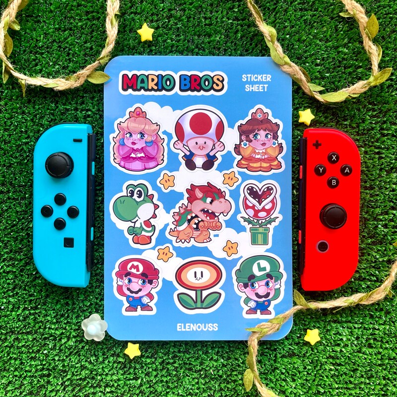 Yoshi Sticker Mario Party - Etsy