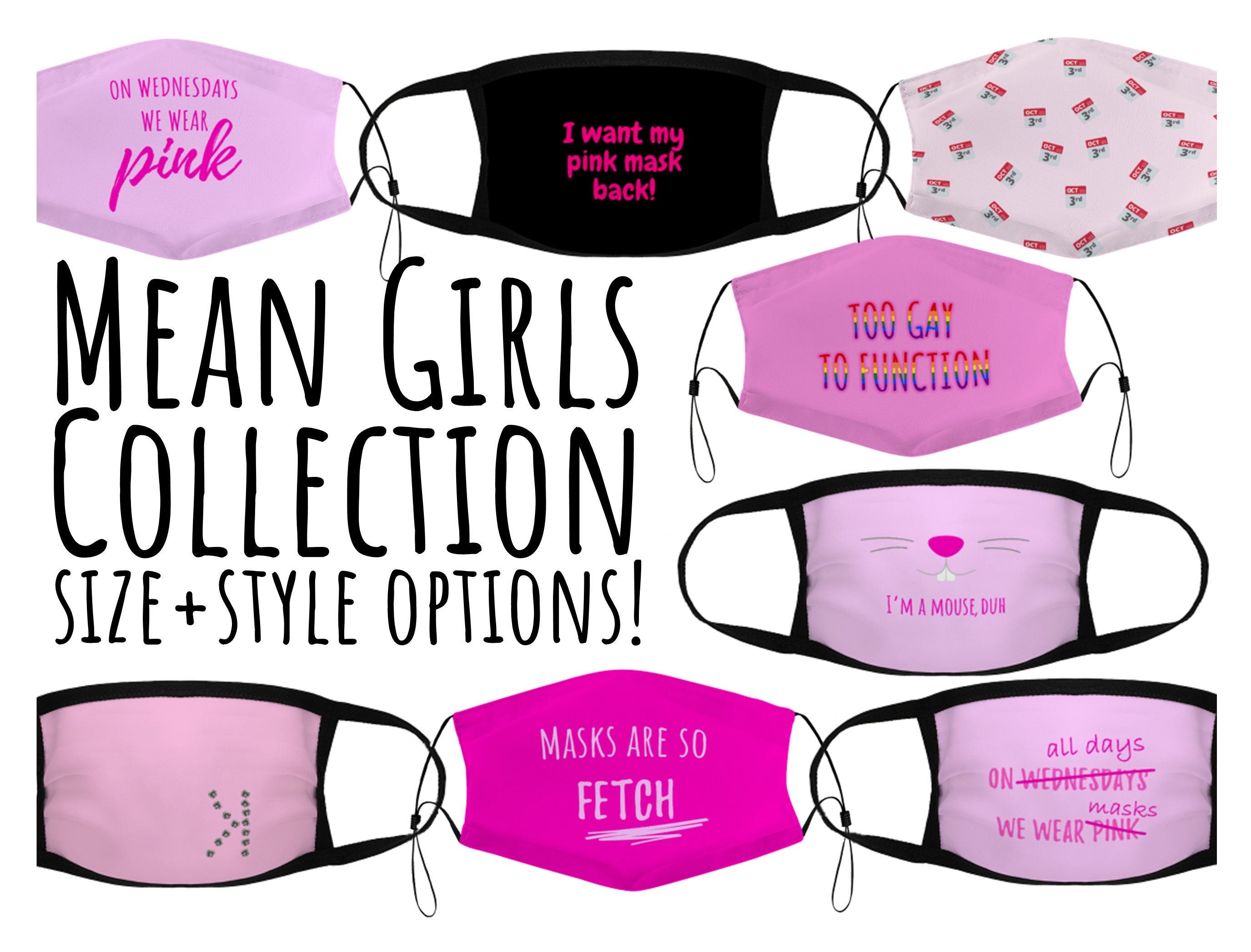 Mean Girls Face Mask Covering Collection - Etsy UK