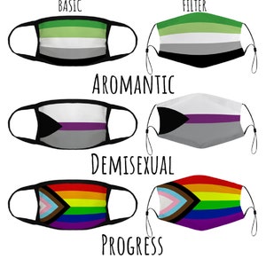 LGBTQ+ Pride Collection Face Mask - Etsy UK
