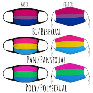 LGBTQ+ Pride Collection Face Mask - Etsy UK