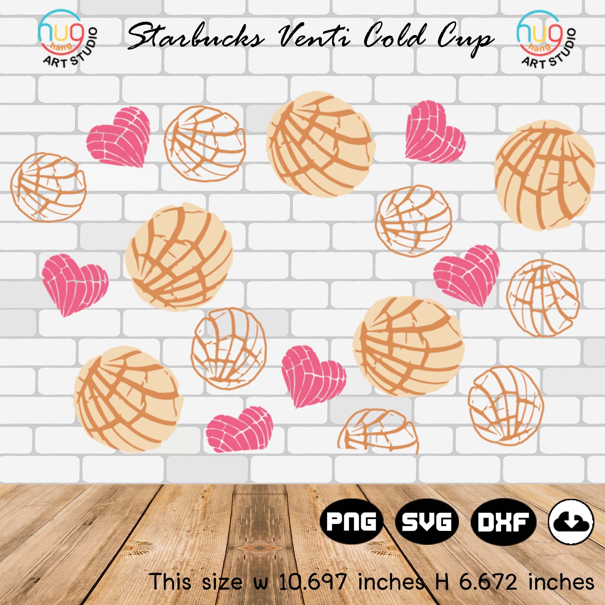 Concha Pan Dulce Mexican Bread Svg Full Wrap Cafecito Y - Etsy