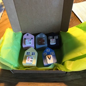 Little Wooden House Key Ring Key Fob Handmade Personalised - Etsy