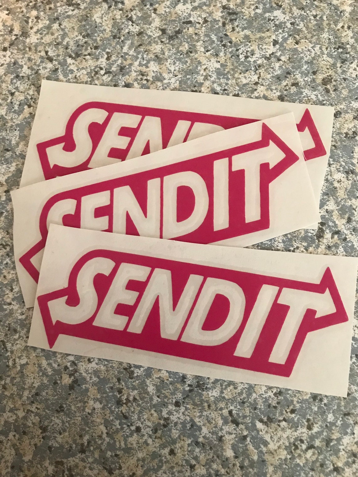 Send It Car Decals Pink Decals Decals For Her Funny Decals | Etsy