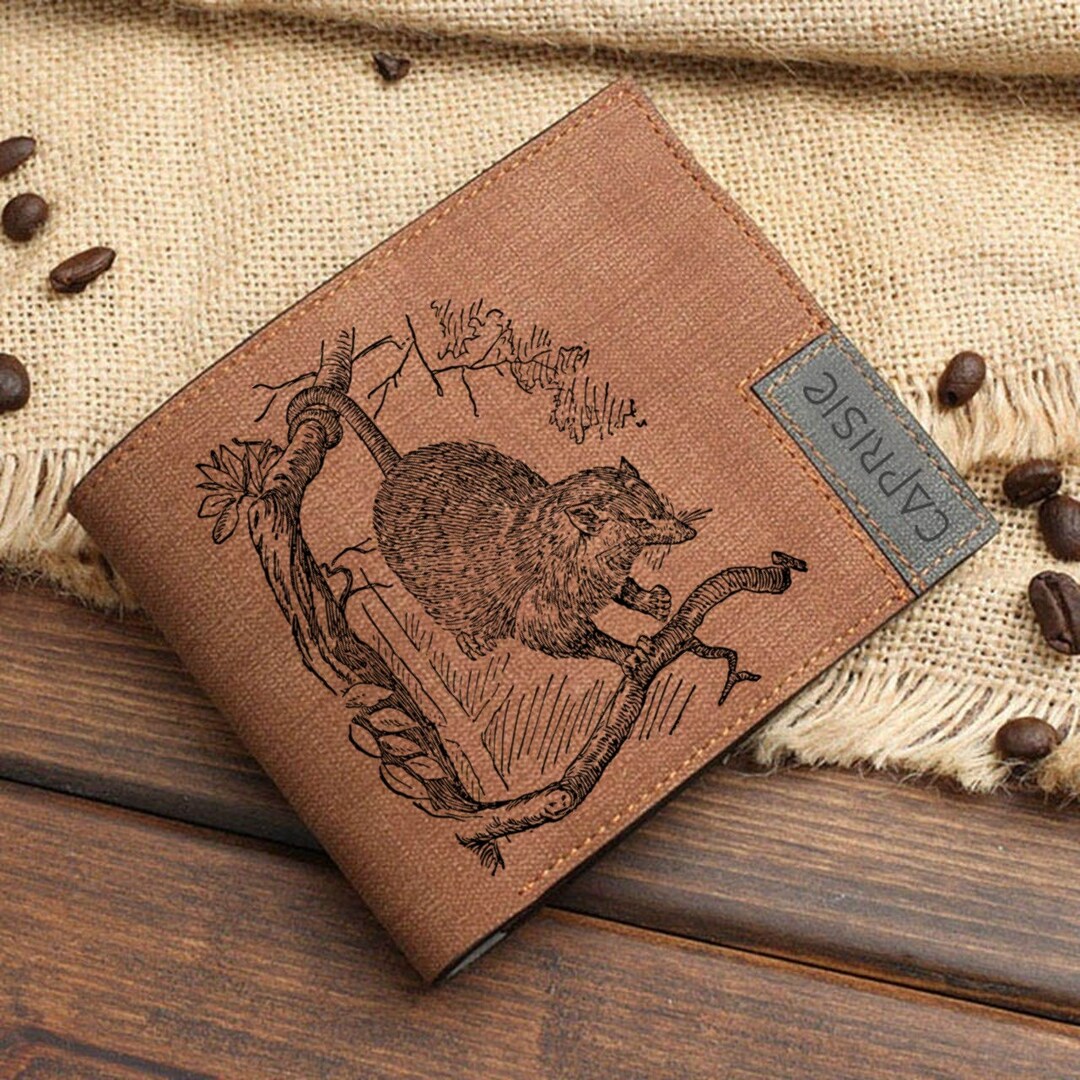 Opossum Design Wallet for Men & Women Spossum Lovers Wallet Possum ...