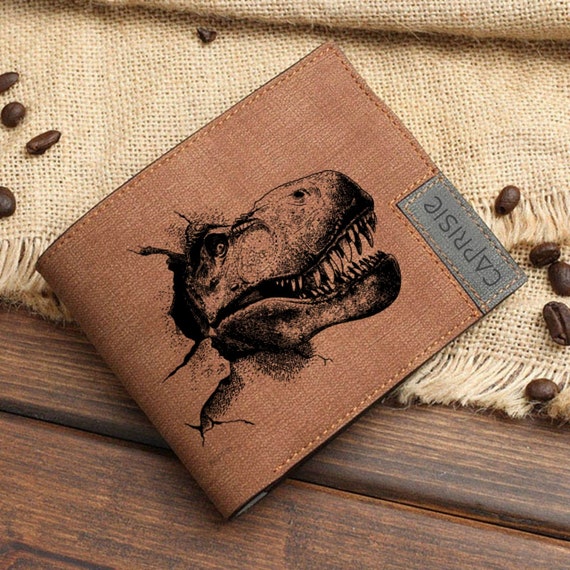 T-rex Dinosaur Design Wallet for Men & Women Tyrannosaurus | Etsy