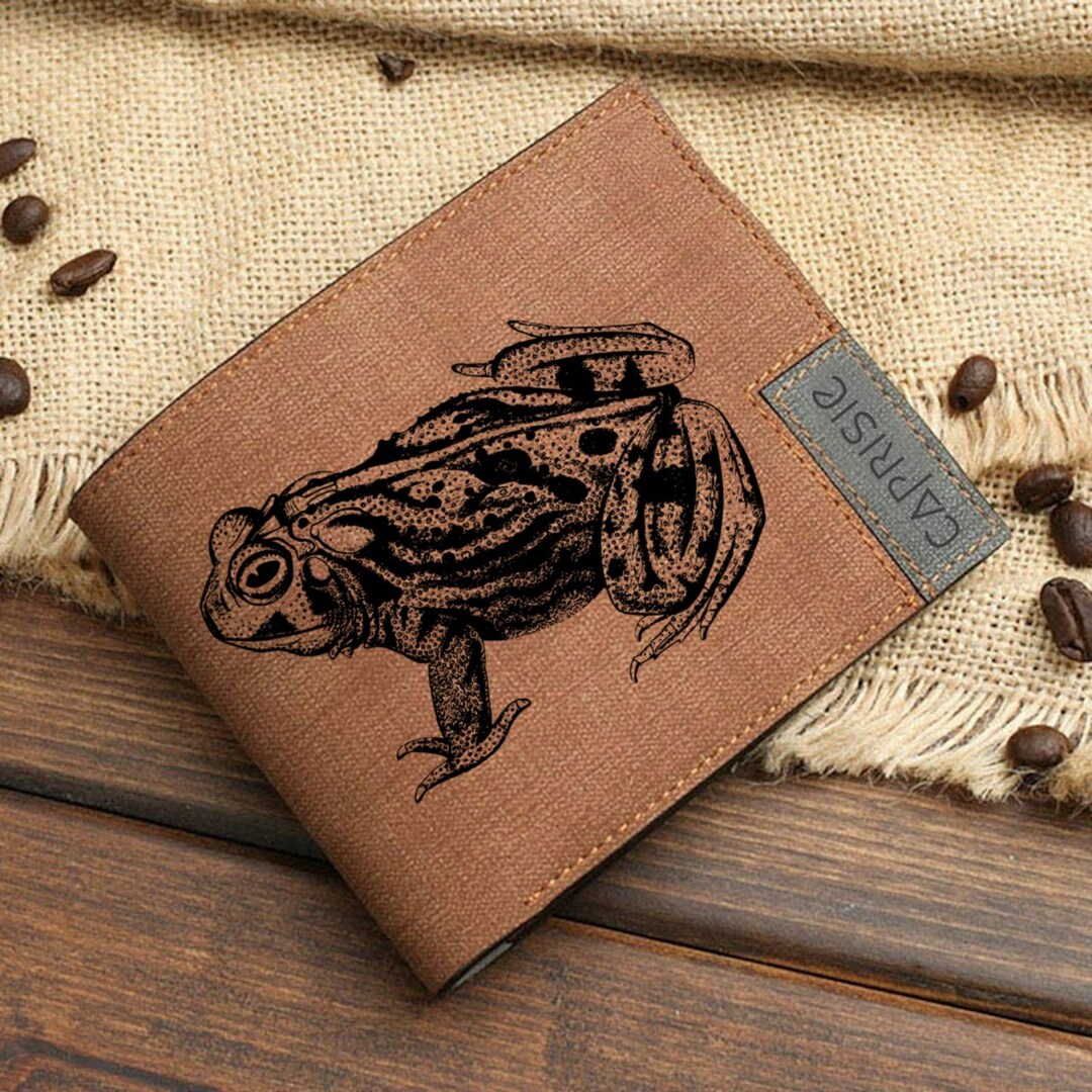 Personalized Amphibian Wallet Frog & Toad Fans Unique Amphibian Gift ...