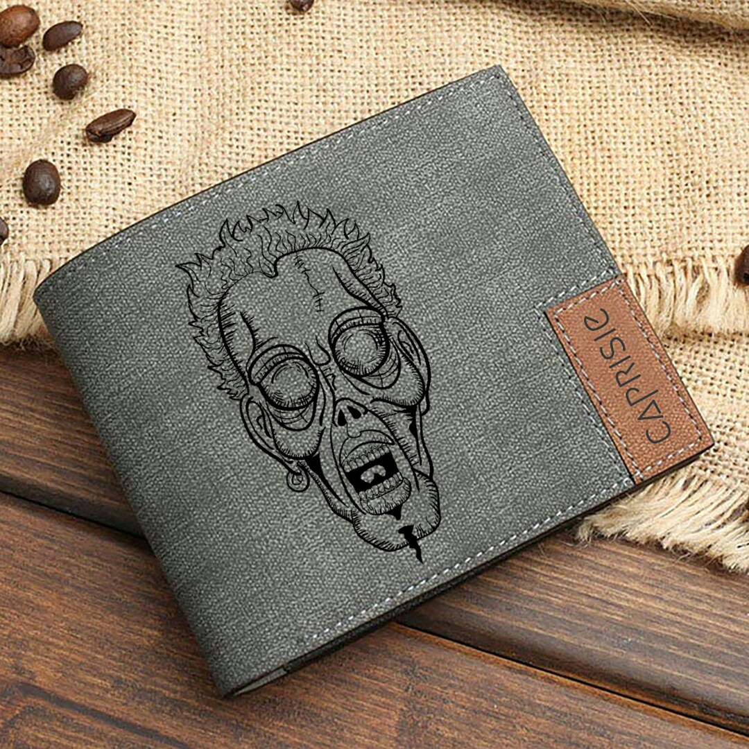 Creepy Zombie Wallet for Men & Women Personalized Horror Wallet Custom ...
