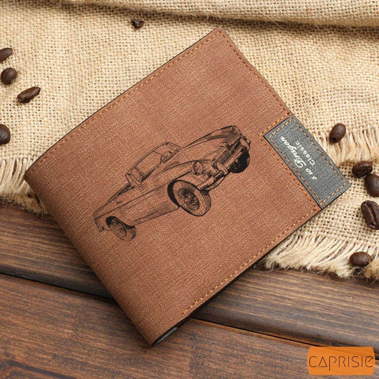 Vintage Sport Car Engraved Wallet for Men and Women MG MGB | Etsy