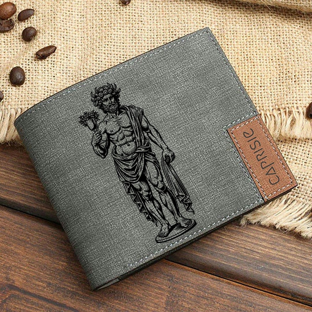 God of Wine Wallet Mythical Dionysus Wallet for Men & Women Artistic ...