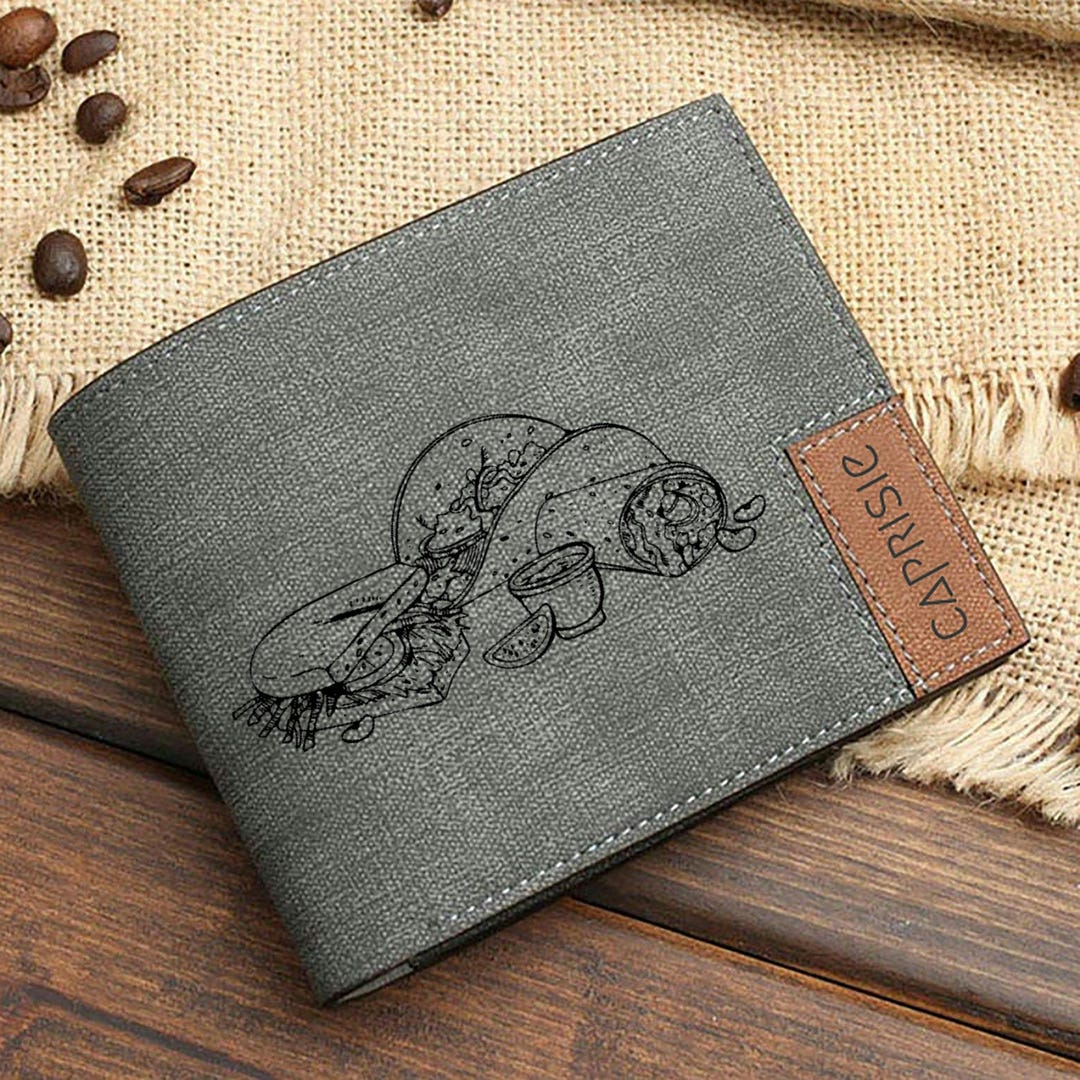 Taco Burrito Engraved Wallet Food Lover Men & Women Wallet Mexican ...