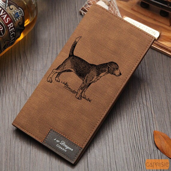 Beagle Dog Design Wallet for Men & Women Beagle Mom Wallet - Etsy