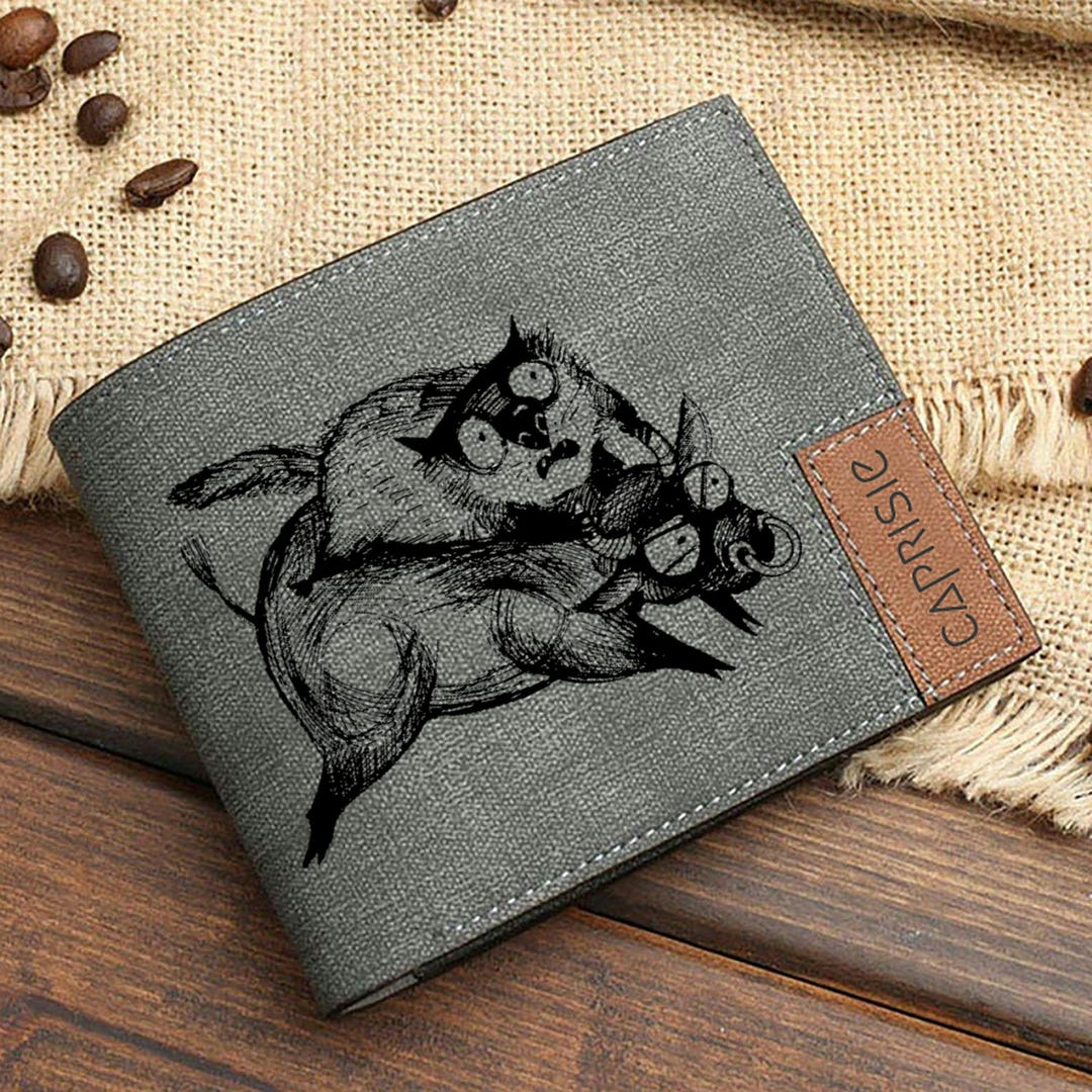 Funny Cat and Ox Wallet for Men & Women Chinese Zodiac Wallet ...