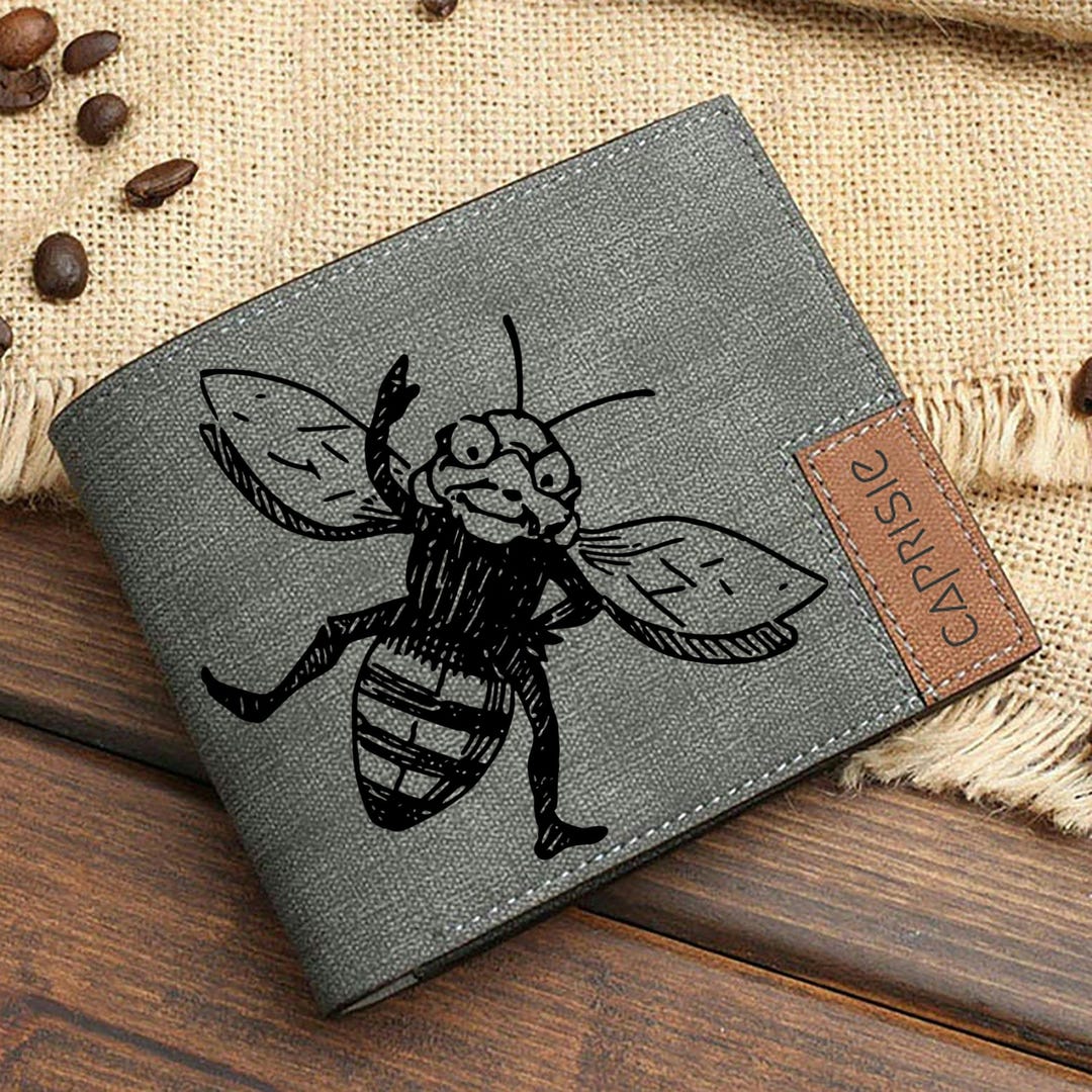 Funny Bee Wallet | Vintage Insect Design Men's & Women's Wallet ...