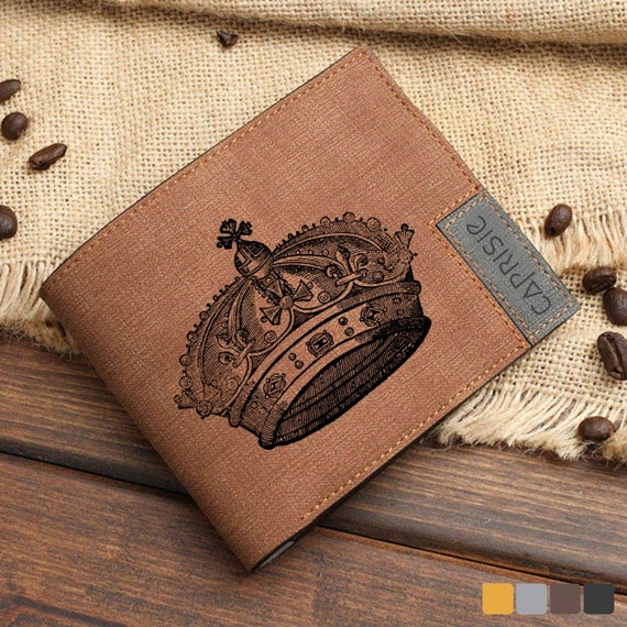 King Crown Design Wallet for Men & Women King Crown Gift - Etsy