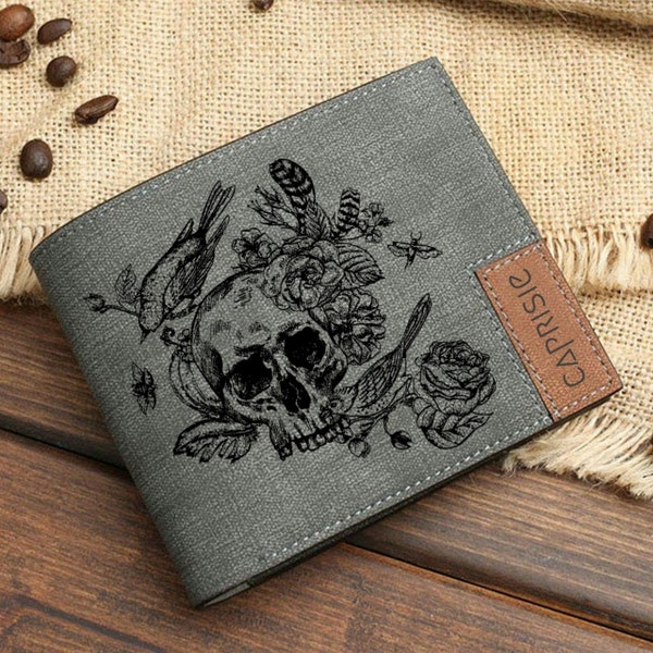 Skull Wallet - Etsy