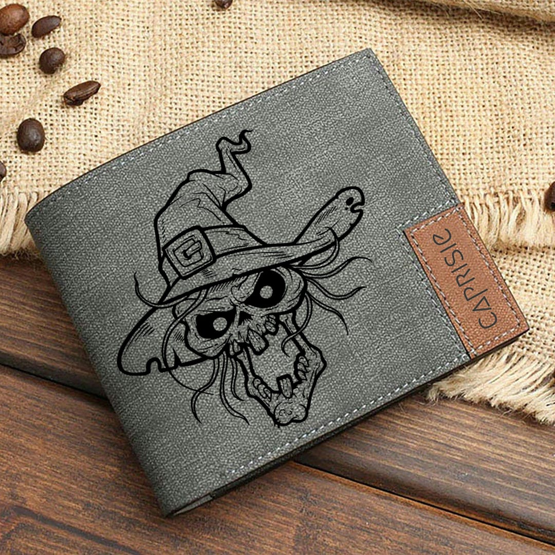 Spooky Witch Wallet for Men & Women Personalized Halloween Wallet ...