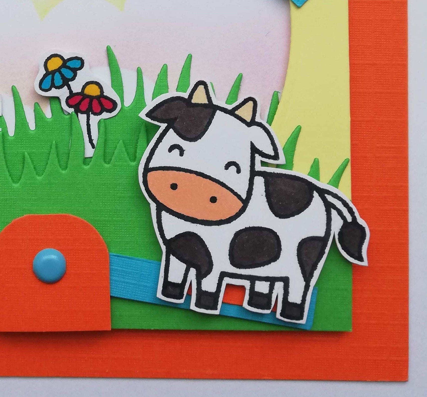 Interactive Birthday Card Farm Animals Card Ocasions Card - Etsy