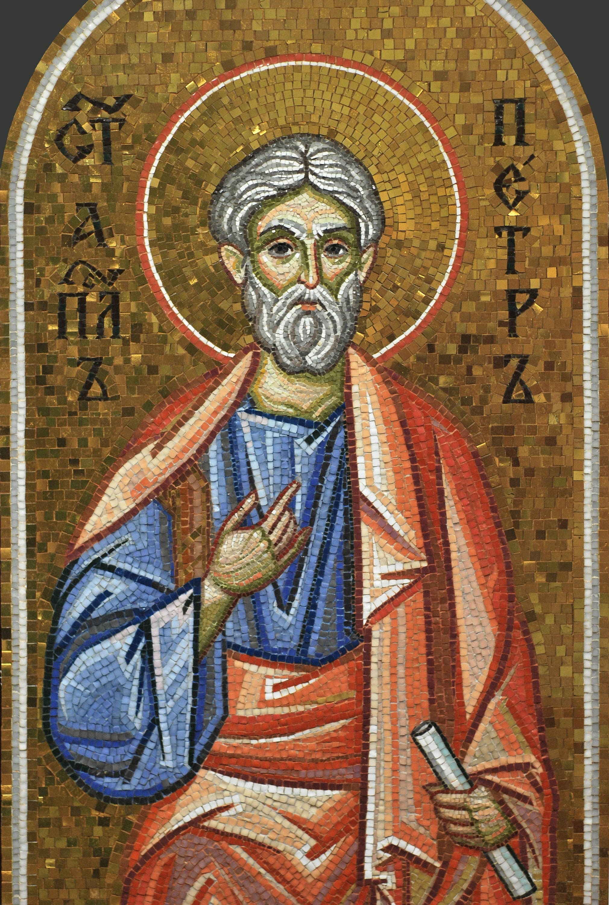Saint Apostle Peter orthodox mosaic icon Christian art | Etsy