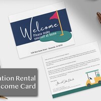 Vacation Rental Welcome Card Template Edit Online With Canva, Airbnb ...