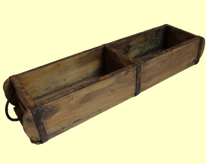 Vintage Holzkiste, Dekokiste, alte Ziegelform shabby chic, braun - Etsy.de