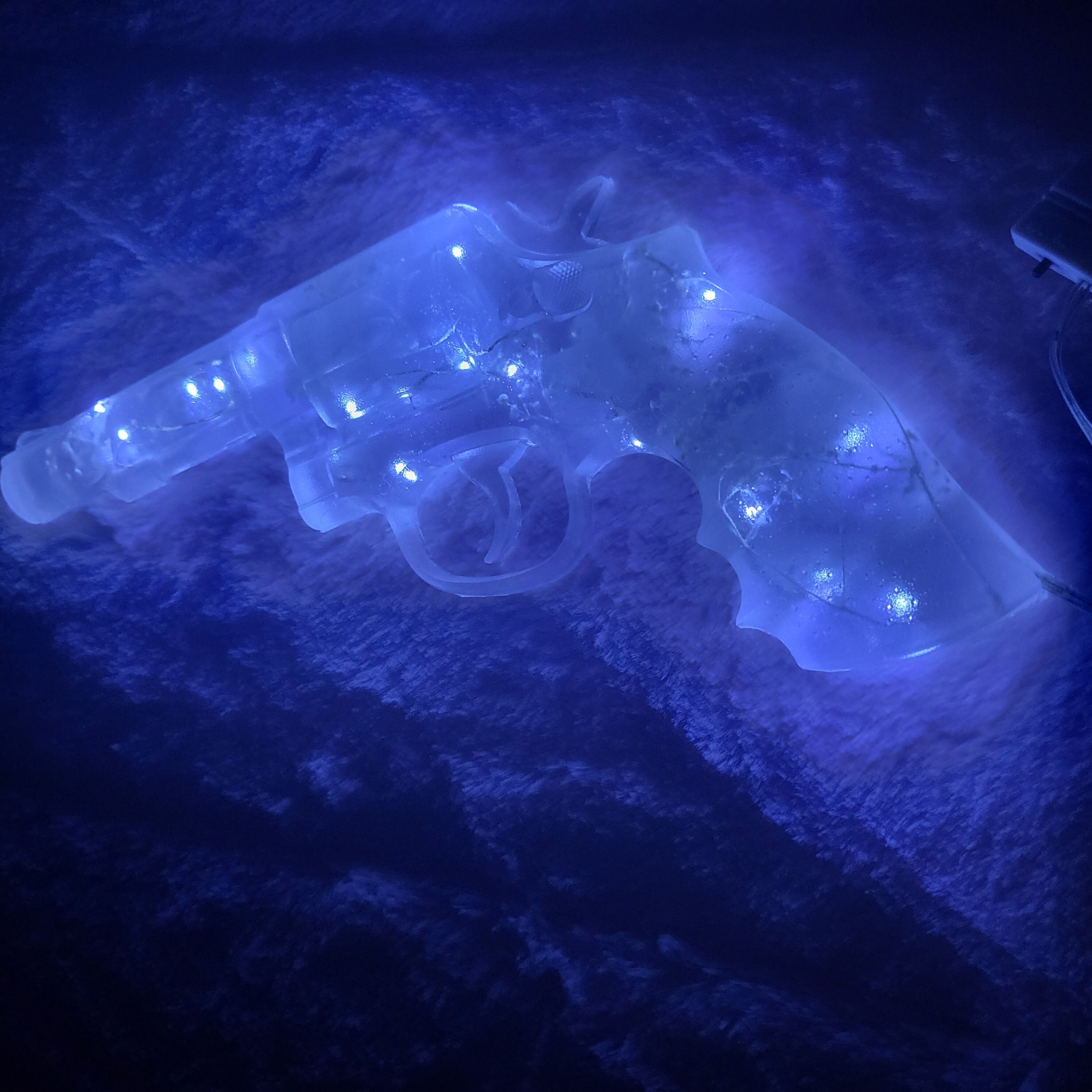 Crystal Resin Revolver W/led Lights - Etsy