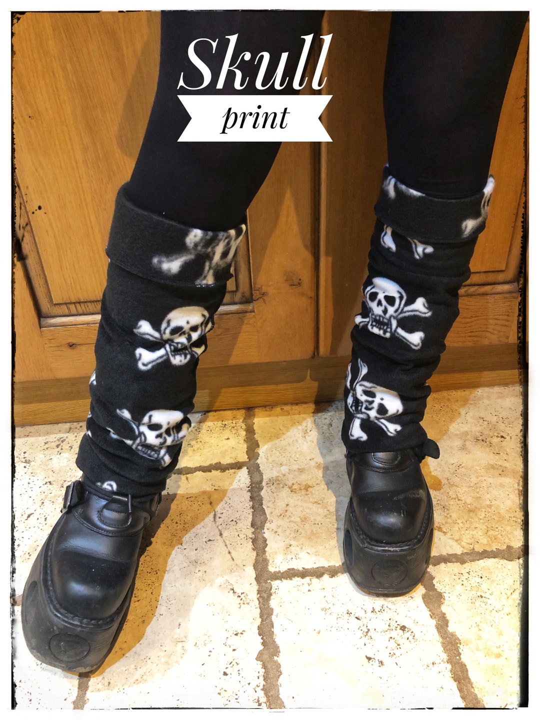 Goth Leg Warmers, Y2K Goth, Handmade, Long Length, Goth Girl, Punk ...