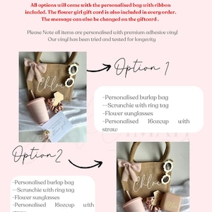 Personalised Flower Girl Bag Cold Cup Proposal Set, Flower Girl Proposal Gift, Flower Girl Gift ...