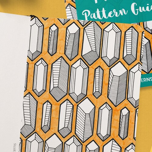 DIAMONDS Pattern Drawing Guide How to Draw Geometric - Etsy