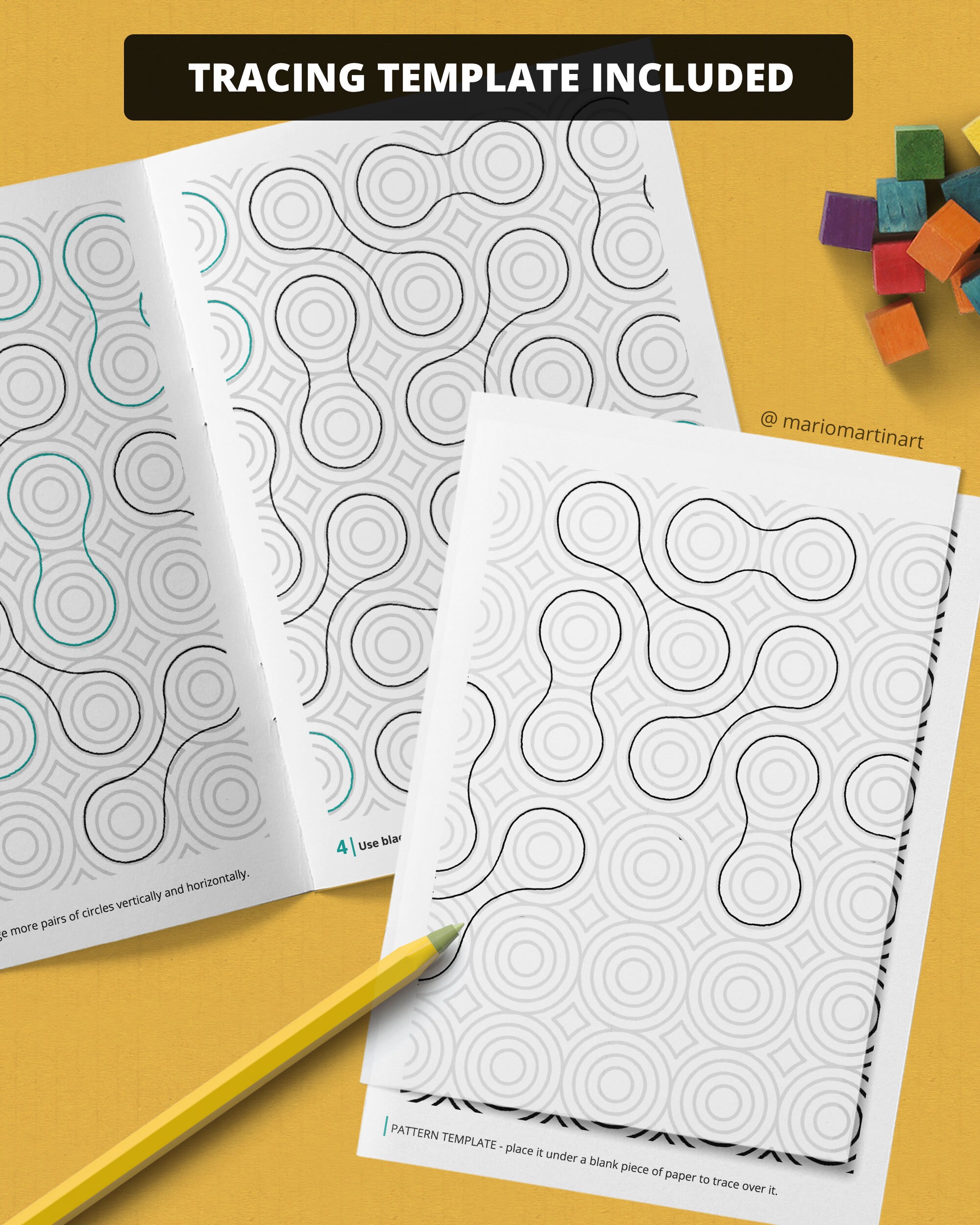 MITOSIS Pattern Drawing Guide | How to Draw Geometric Biology Patterns ...