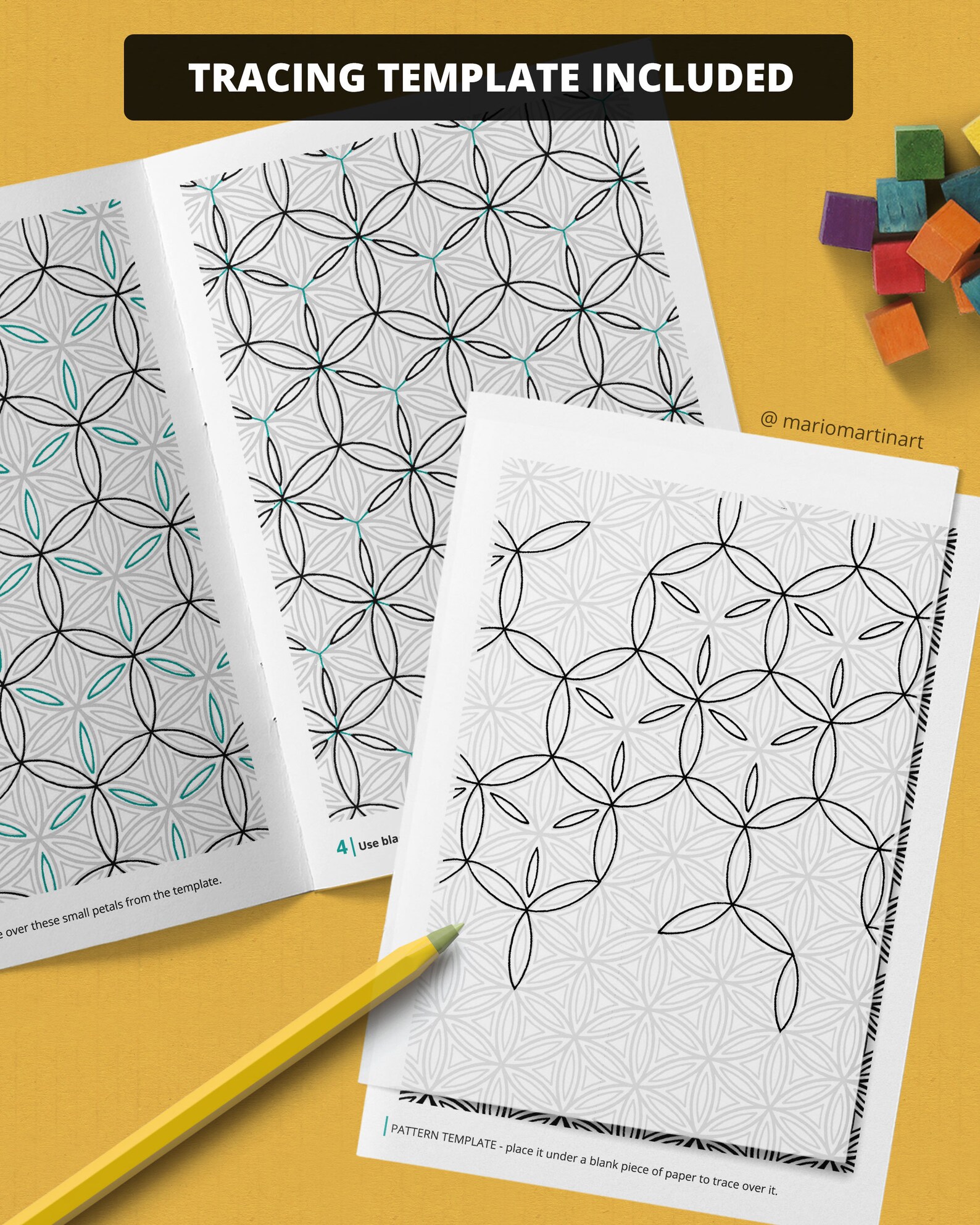 FLOWER OF LIFE Pattern Drawing Guide How to Draw Sacred Geometry ...