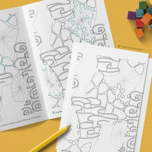 CORAL REEF Pattern Drawing Guide | How to Draw Wildlife Patterns | Step ...