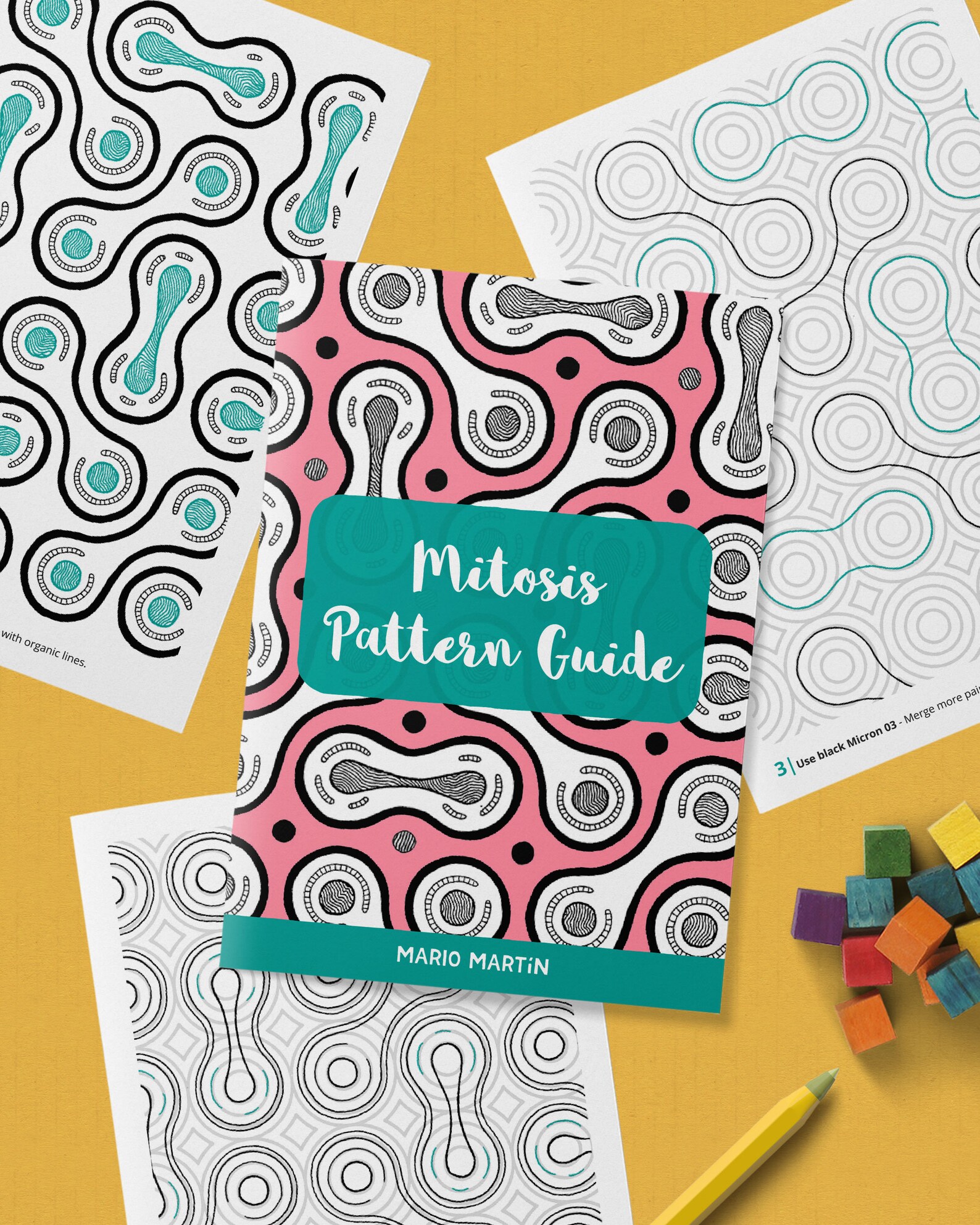 MITOSIS Pattern Drawing Guide | How to Draw Geometric Biology Patterns ...