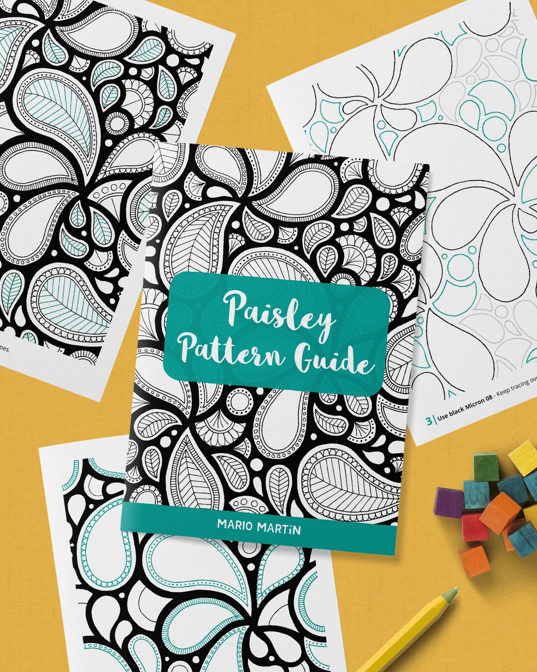 PAISLEY Pattern Drawing Guide | How to Draw Geometric Patterns | Step ...