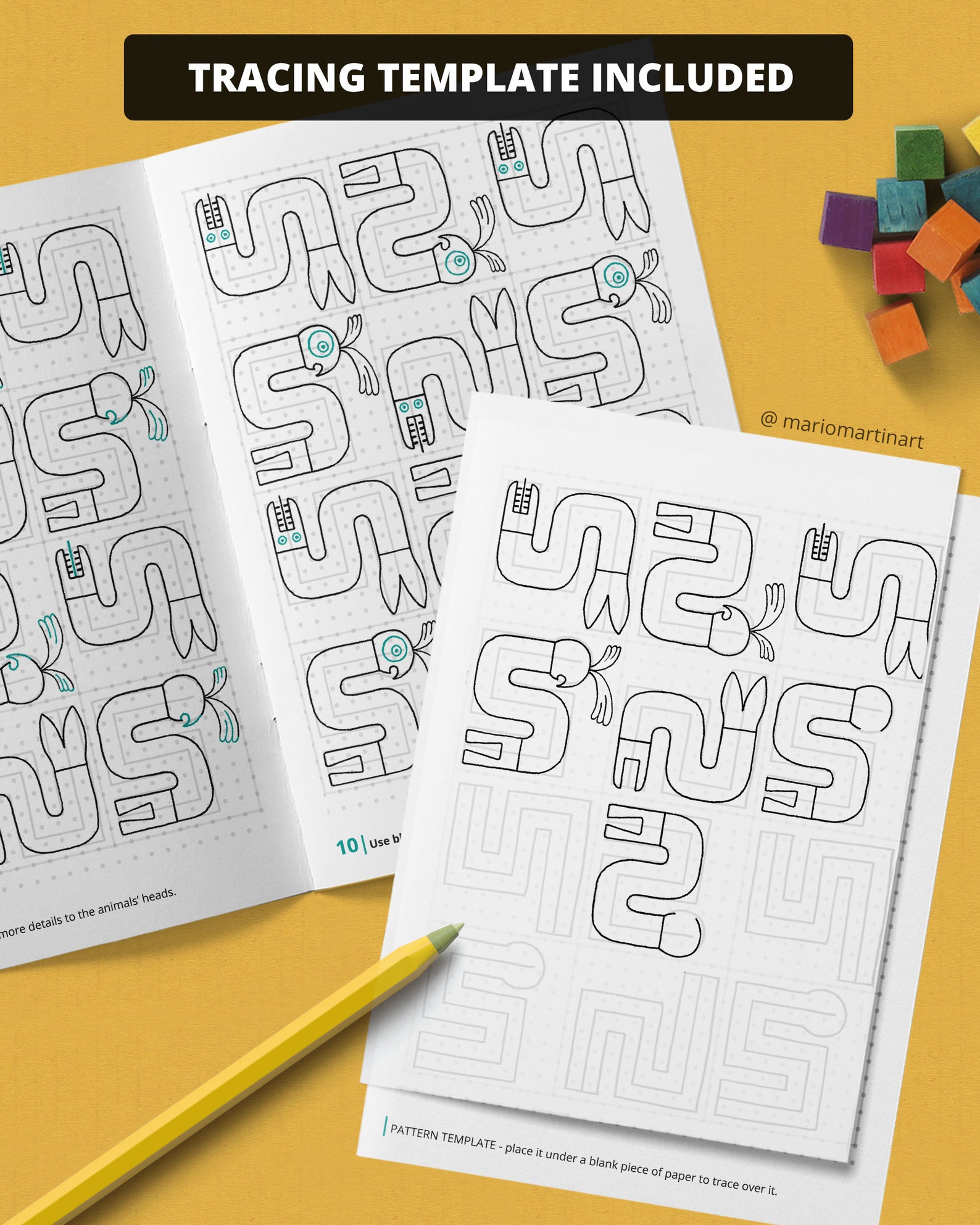 MACAW Pattern Drawing Guide | How to Draw Animal Patterns | Step by ...