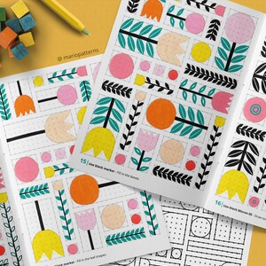 FOLK ART FLOWERS Pattern Drawing Guide | How to Draw Floral Patterns ...