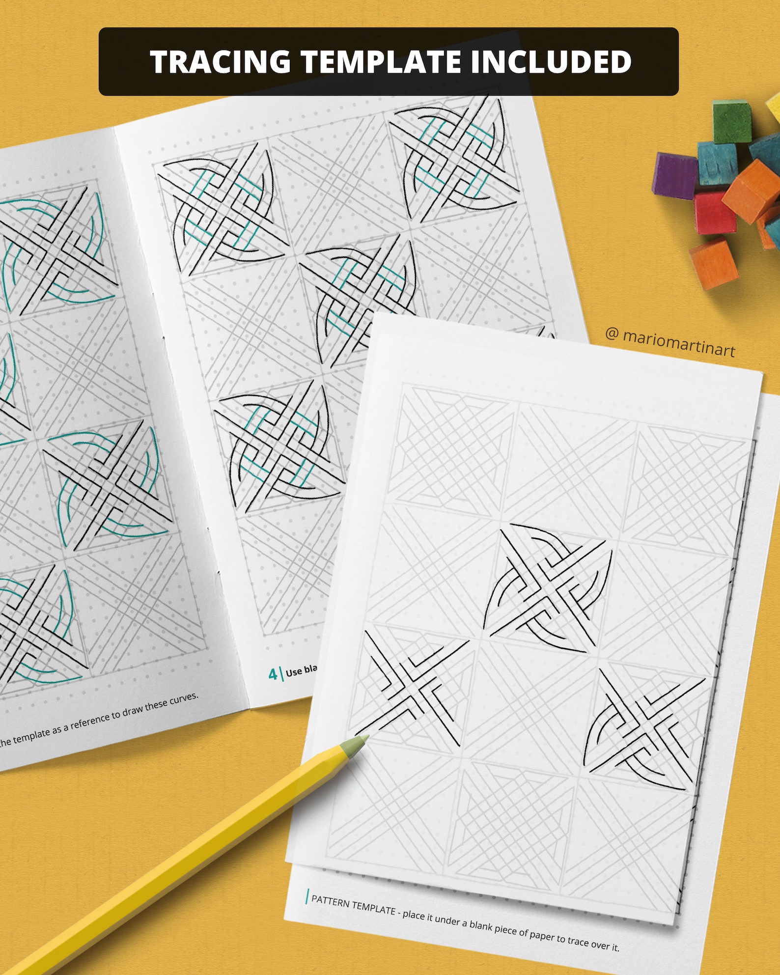 CELTIC KNOTS Pattern Drawing Guide | How to Draw Geometric Patterns ...