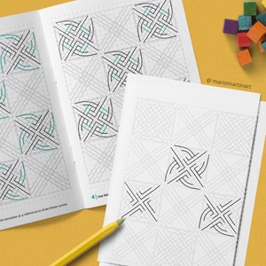 CELTIC KNOTS Pattern Drawing Guide | How to Draw Geometric Patterns ...