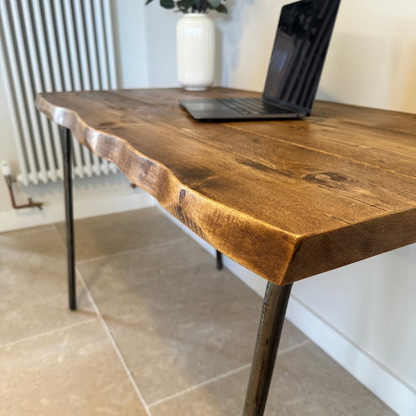 Live Edge Wood Desk - Etsy