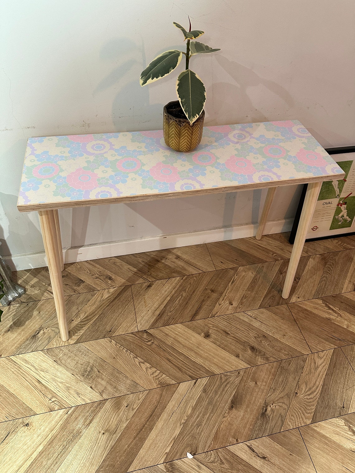 FORÉT Vinyl Topped Pattern Ply Table Colourful Bright Funky Chic Angled ...