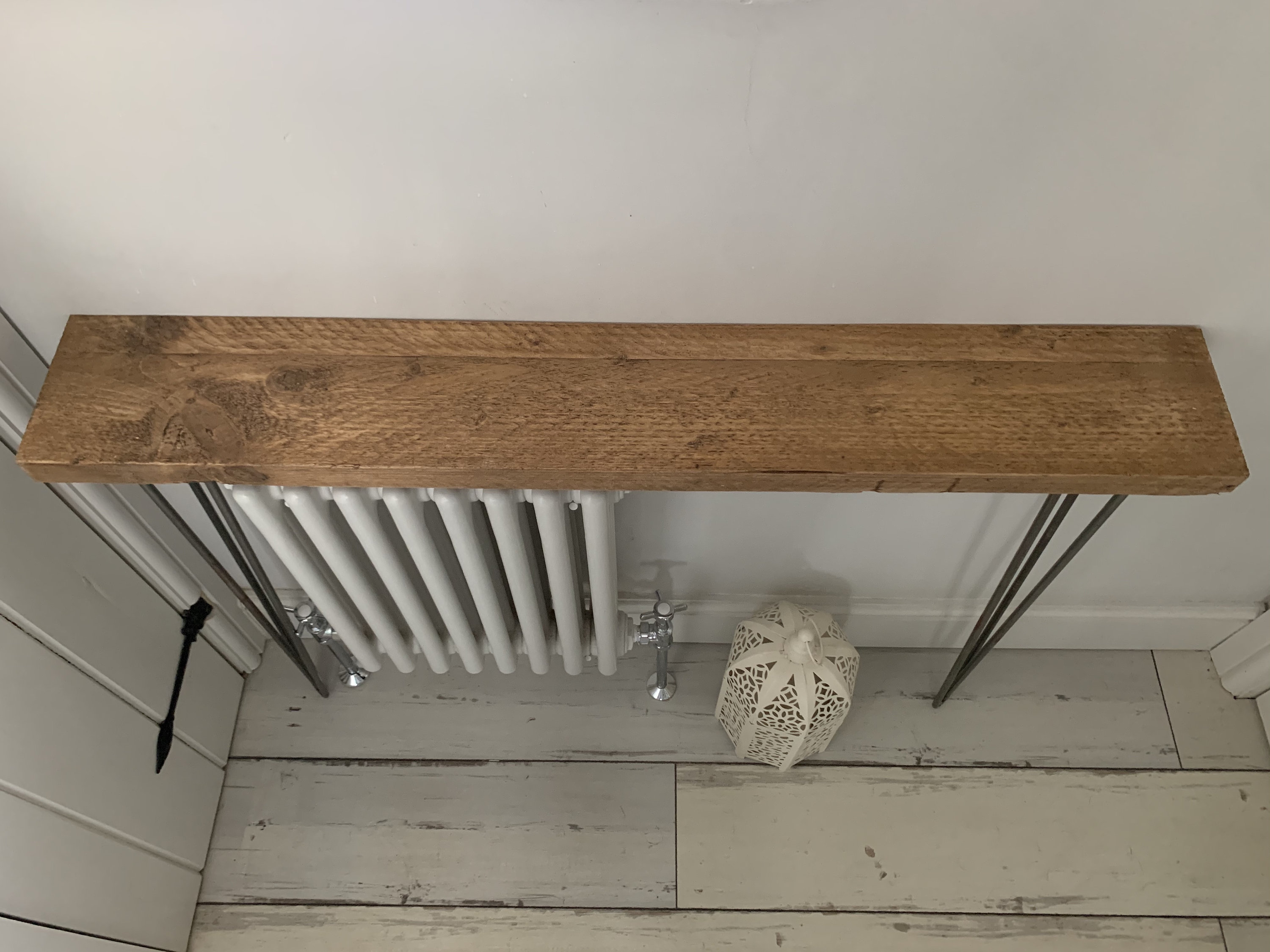FORÊT Rustic Hairpin Leg Radiator Hallway Console Table - Etsy UK